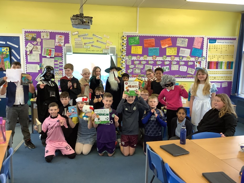 World Book Day in P6A – Carrick Knowe Primary School